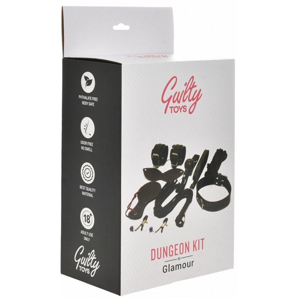 BDSM Dungeon Set KIT 8 Τεμαχίων Μαύρο Κόκκινο | SexGames.gr